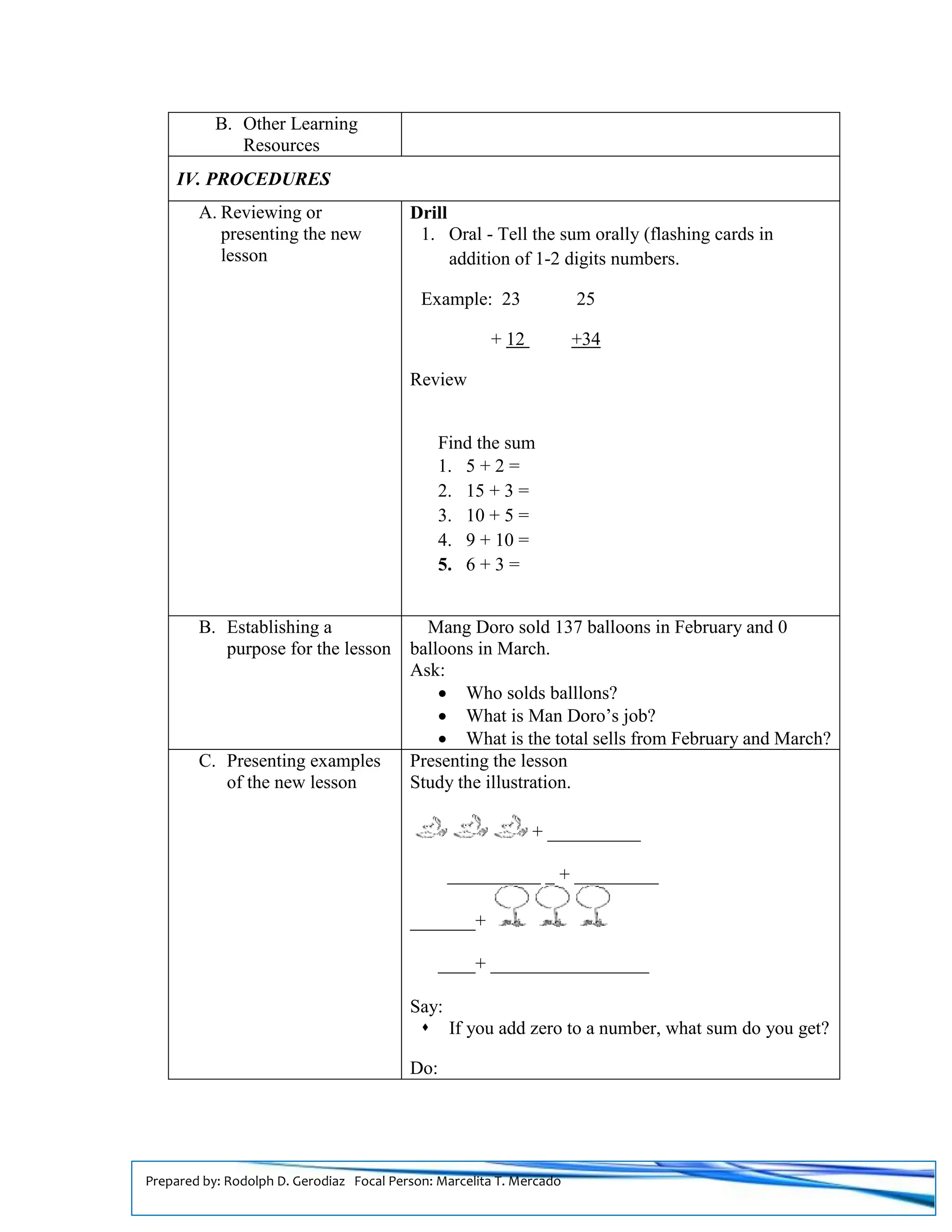 MATH2 Q1 WEEK7 DAY1.docx lesson quarter 2 plan | DOCX