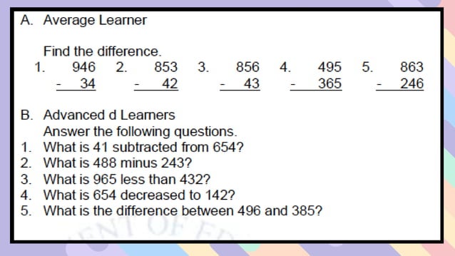 Visualizing Representing And Subtracting 2 To 3 Digit Numbers With