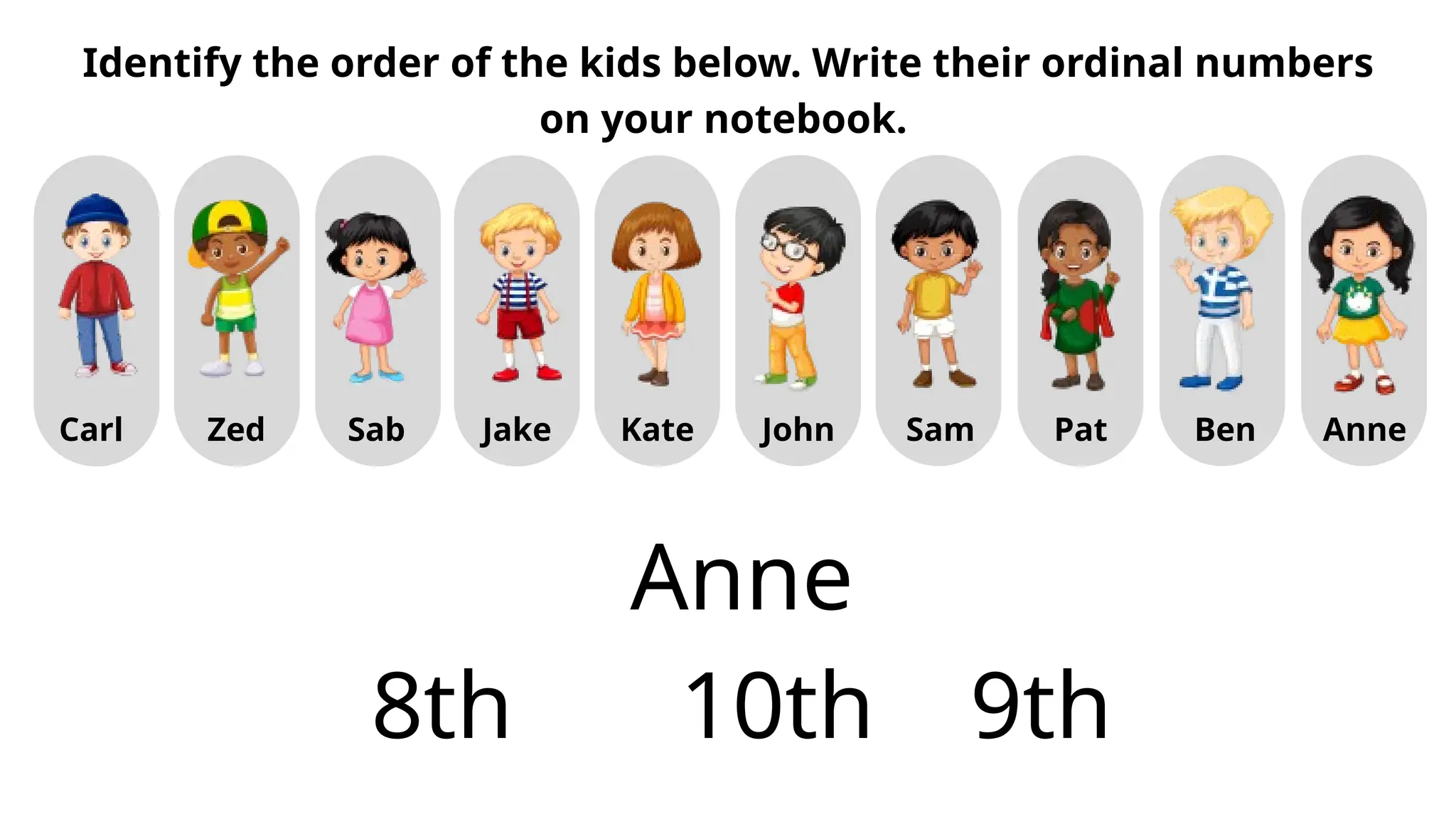 MATH GRADE 2- ORDINAL NUMBER 1ST TO 20TH | PPTX