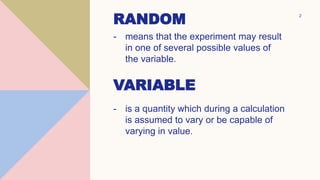 Random Variable | PPT