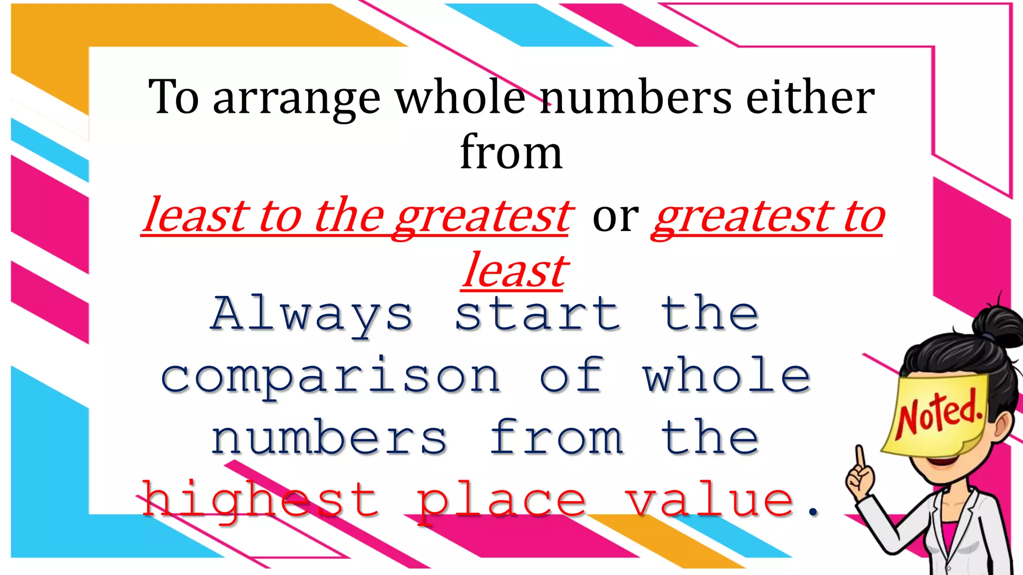 Comparing and Ordering Numbers(Math 3) | PPTX