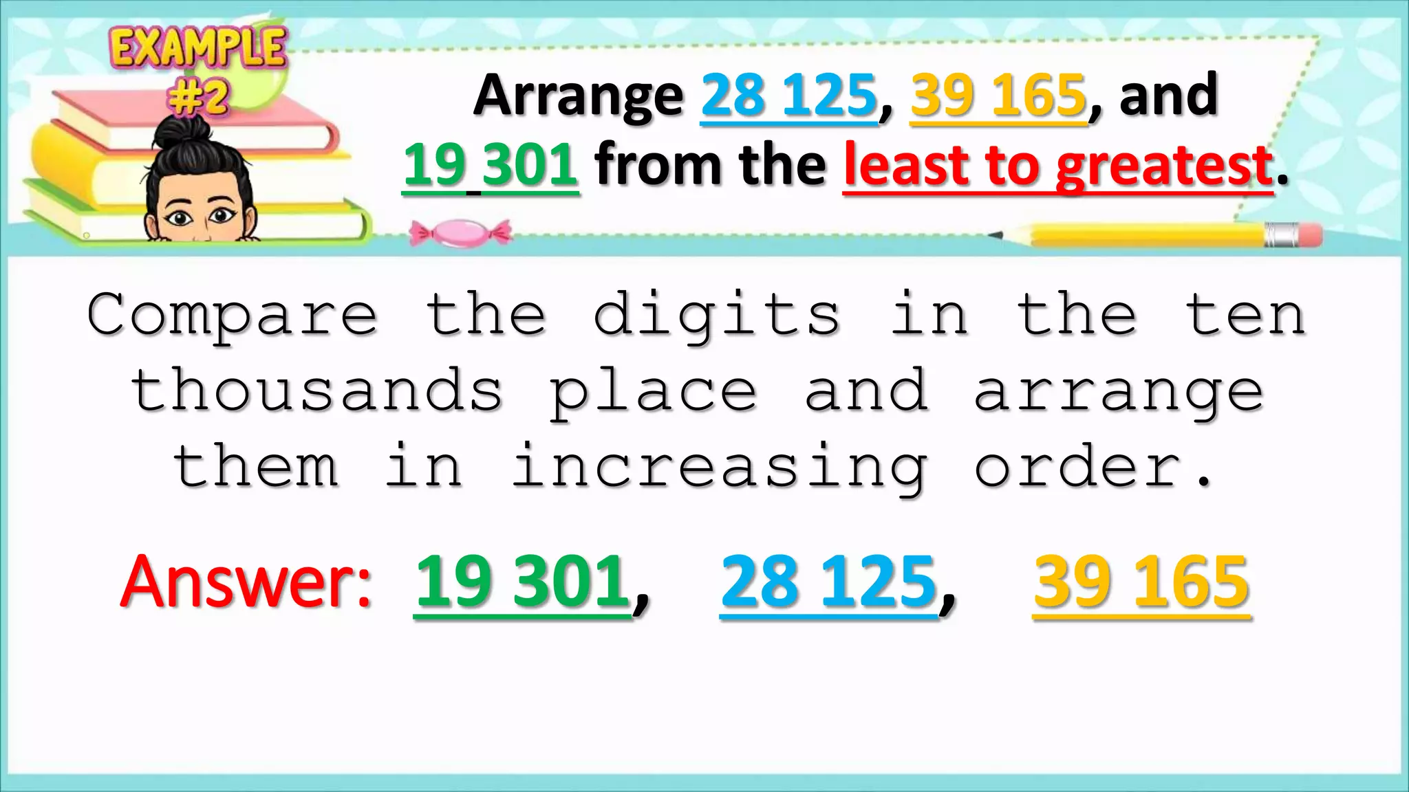 Comparing and Ordering Numbers(Math 3) | PPTX