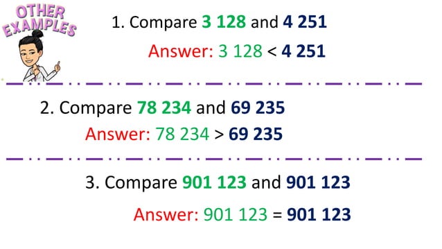 Comparing and Ordering Numbers(Math 3) | PPTX
