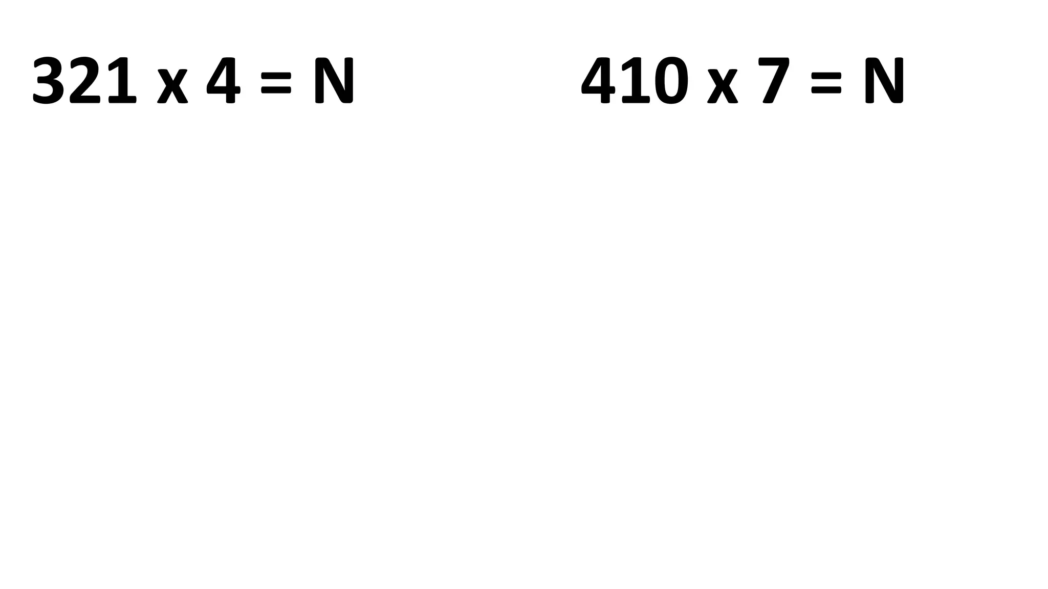 Multiplying Numbers 2-3 digits by 1 digit Number With and Without ...