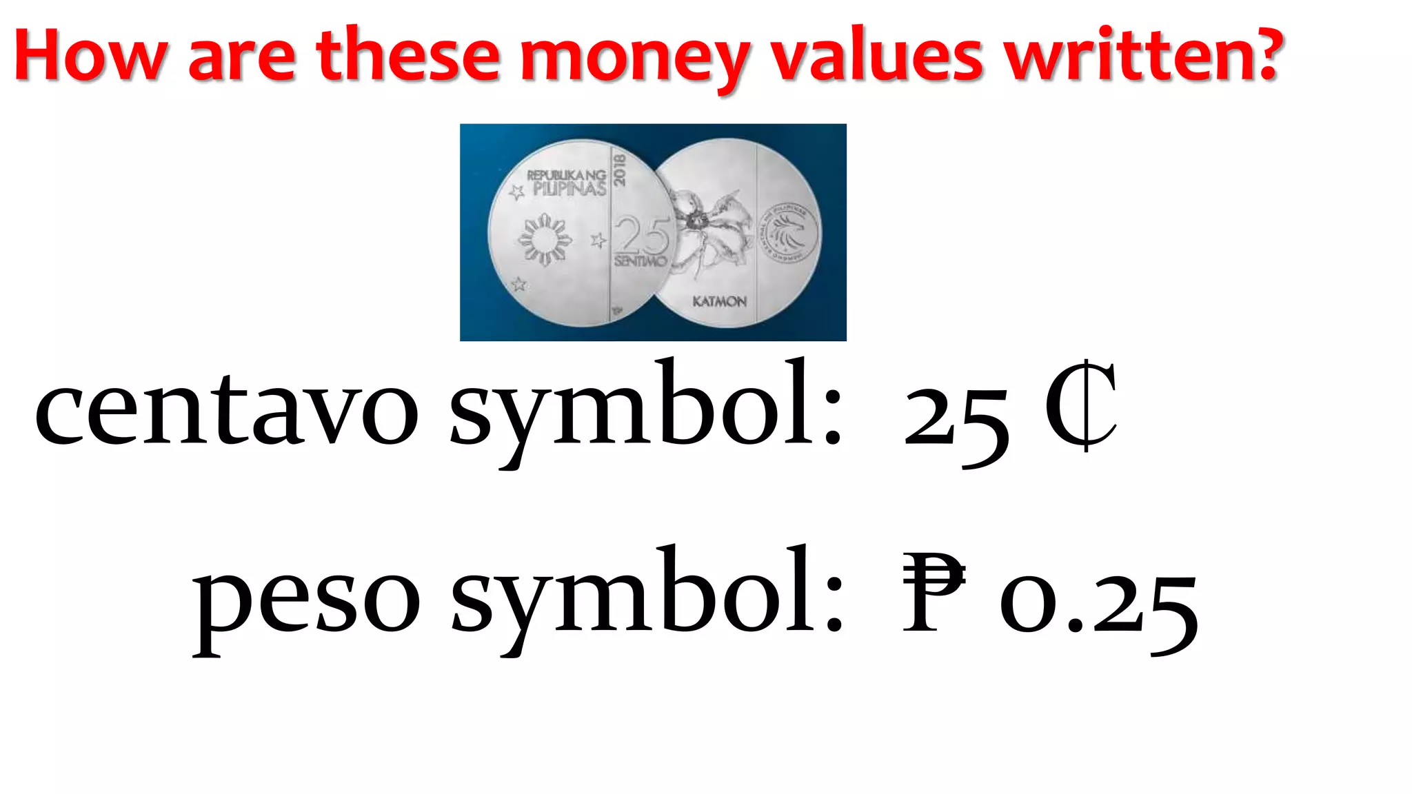 Philippine Money - Bills and Coins (Math 3) | PPTX