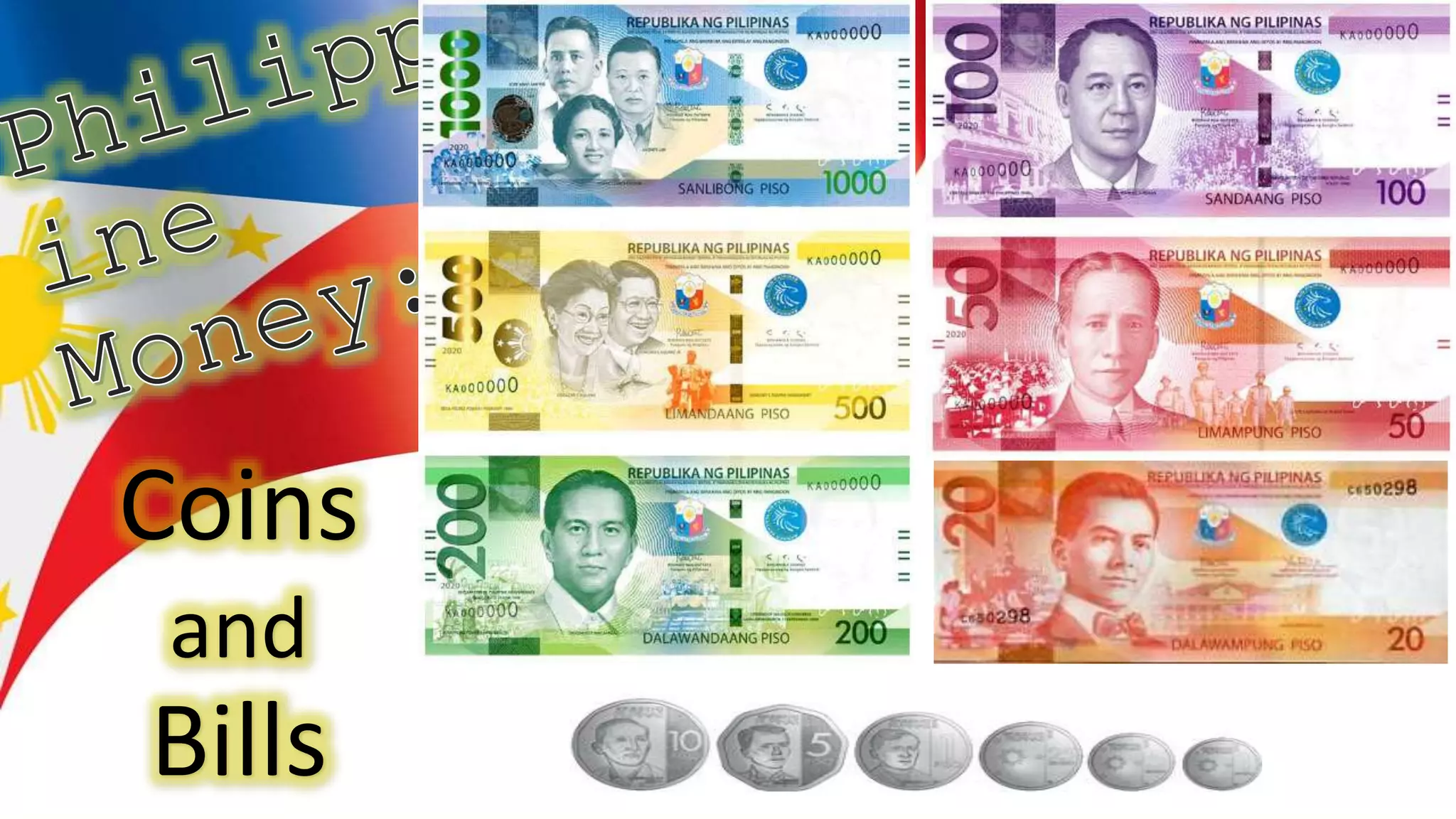 Philippine Money - Bills and Coins (Math 3) | PPTX