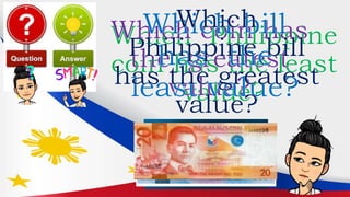 Philippine Money - Bills and Coins (Math 3) | PPTX