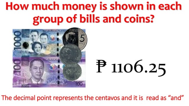Philippine Money - Bills and Coins (Math 3) | PPTX