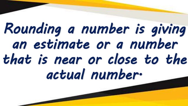 Rounding Numbers (Math 3) | PPTX