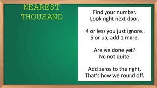 Rounding Numbers (Math 3) | PPTX