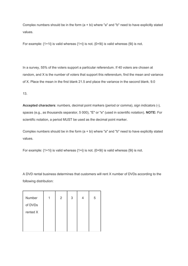 MATH 302 Statistics Quiz 2 | PDF