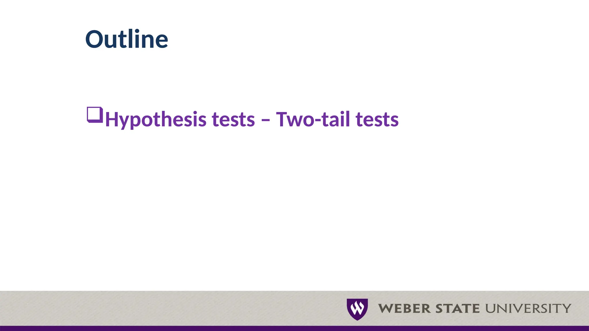 Test of Hypothesis using one tail test in Data Analysis | PPTX