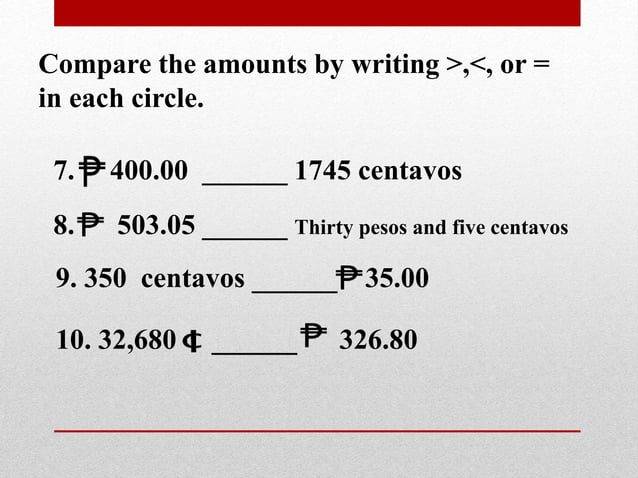Math 3 Philippine Money | PPTX | Currencies | Economy