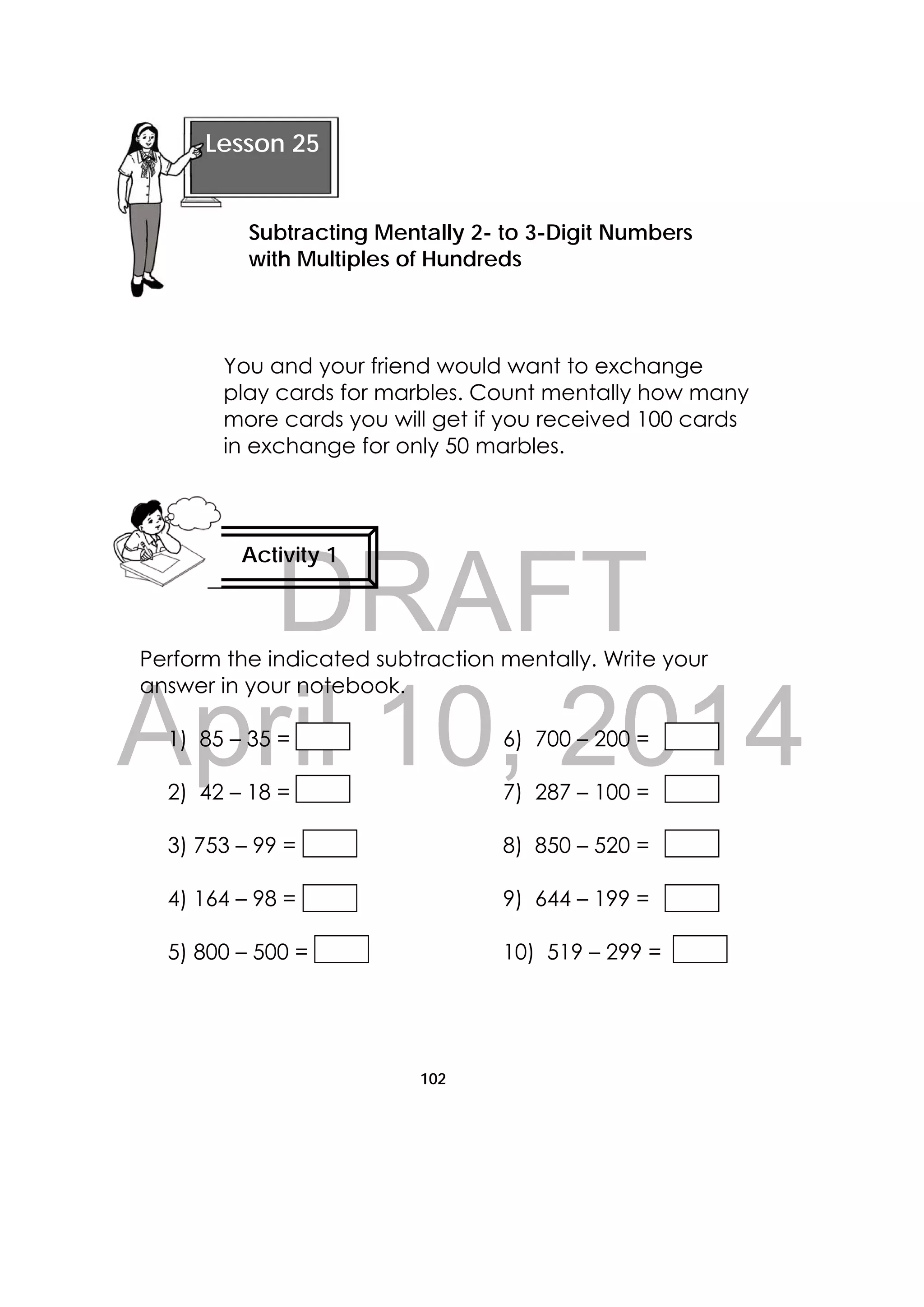 Grade 3 Math Learners Module