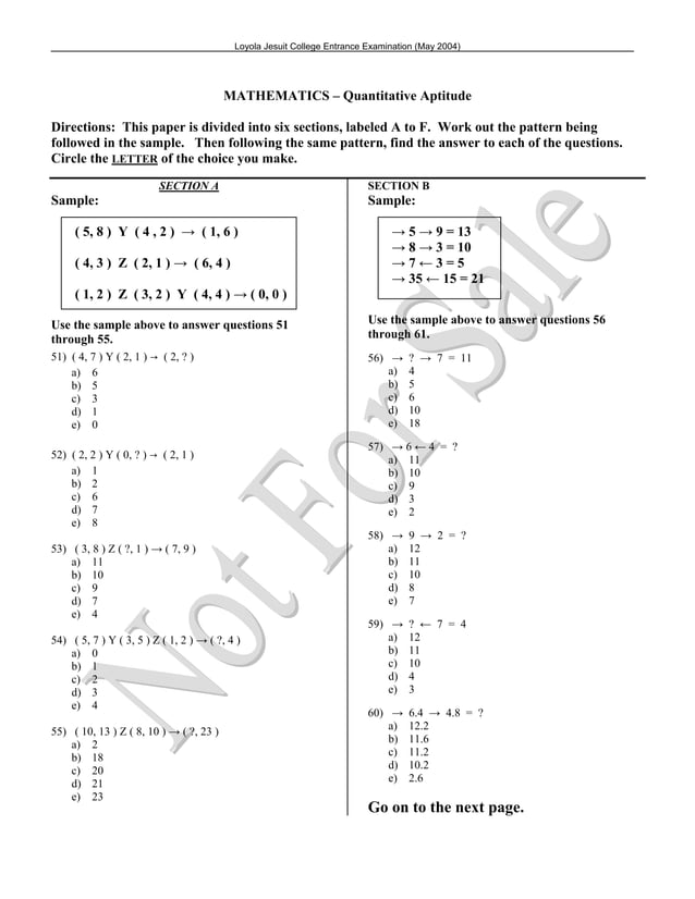 Math3 no restrictionLOYOLA JESUIT, ABUJA PAST QUESTIONS PAPERS maths PAPER 2 | PDF