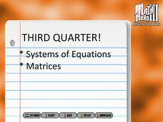 Math 3 Student Orientation Presentation | ODP