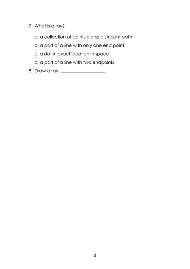 math3_q3_mod6_Recognize-and-Draw-a-Point-Line-Line-Segment-and-Ray.pdf | Drawing and Sketching ...