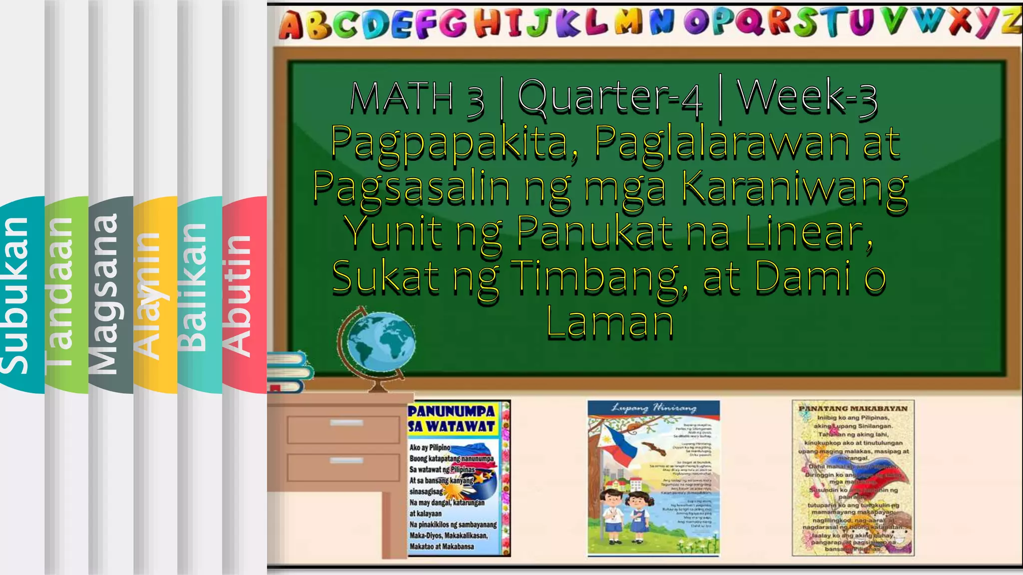 MATH 3 QUARTER 4 WEEK 3 - PAGSASALIN NG MGA PANUKAT NA LINEAR,TIMBANG AT DAMI T.pptx