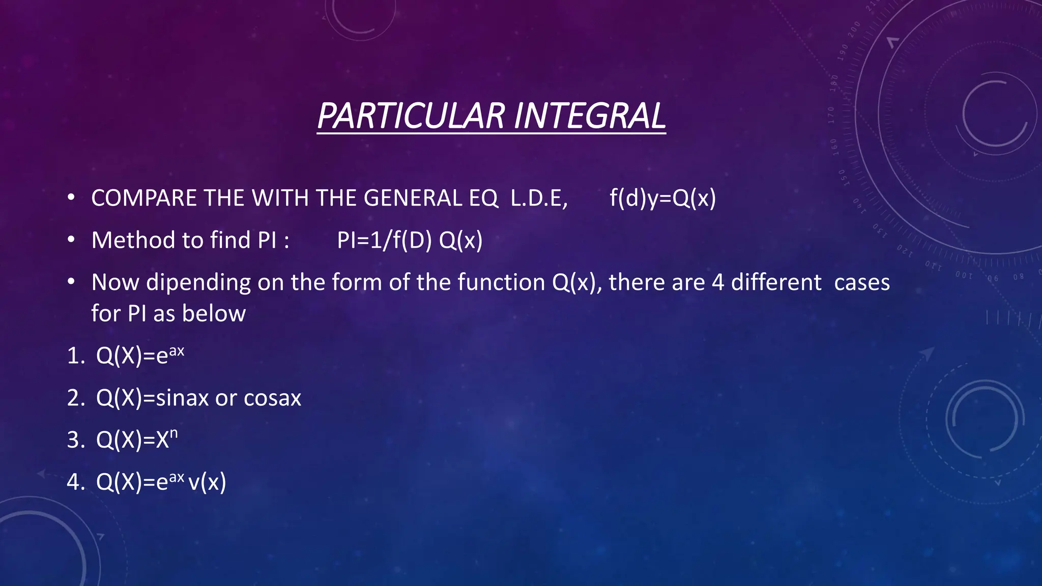 Methods To Solve Linear Ordinary Differential Equation With Constant Coefficients Ppt