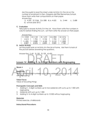 Grade 3 Math Teachers Guide | PDF
