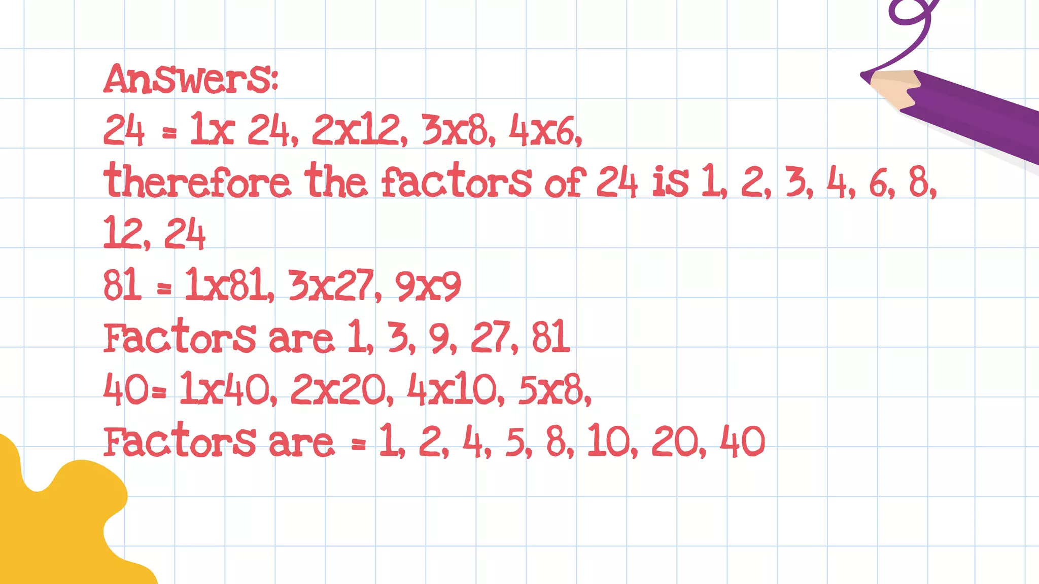 Factors and Multiples | PPTX