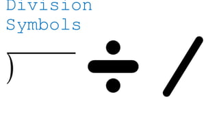 Division (Math 4) | PPTX