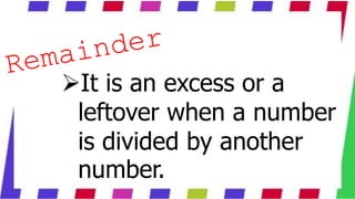 Division with Remainder (Math 4) | PPTX