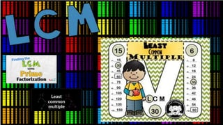 Least Common Multiple LCM (Math 4) | PPTX