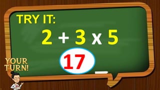 Order of Operations (MDAS Rules) Math 4 | PPTX