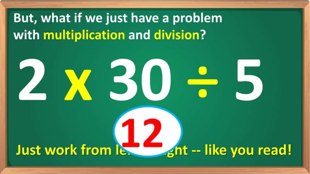 Order of Operations (MDAS Rules) Math 4 | PPTX