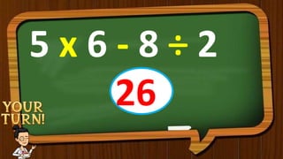 Order of Operations (MDAS Rules) Math 4 | PPTX
