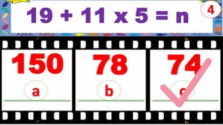 Order of Operations (MDAS Rules) Math 4 | PPTX