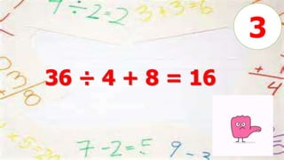 Order of Operations (MDAS Rules) Math 4 | PPTX