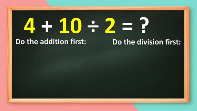 Order of Operations (MDAS Rules) Math 4 | PPTX