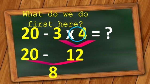 Order Of Operations Mdas Rules Math 4