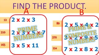Prime Factorization (Math 4) | PPTX