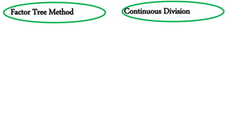Prime Factorization (Math 4) | PPTX