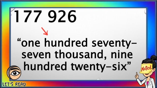Reading and Writing Numbers (Math 4) | PPTX
