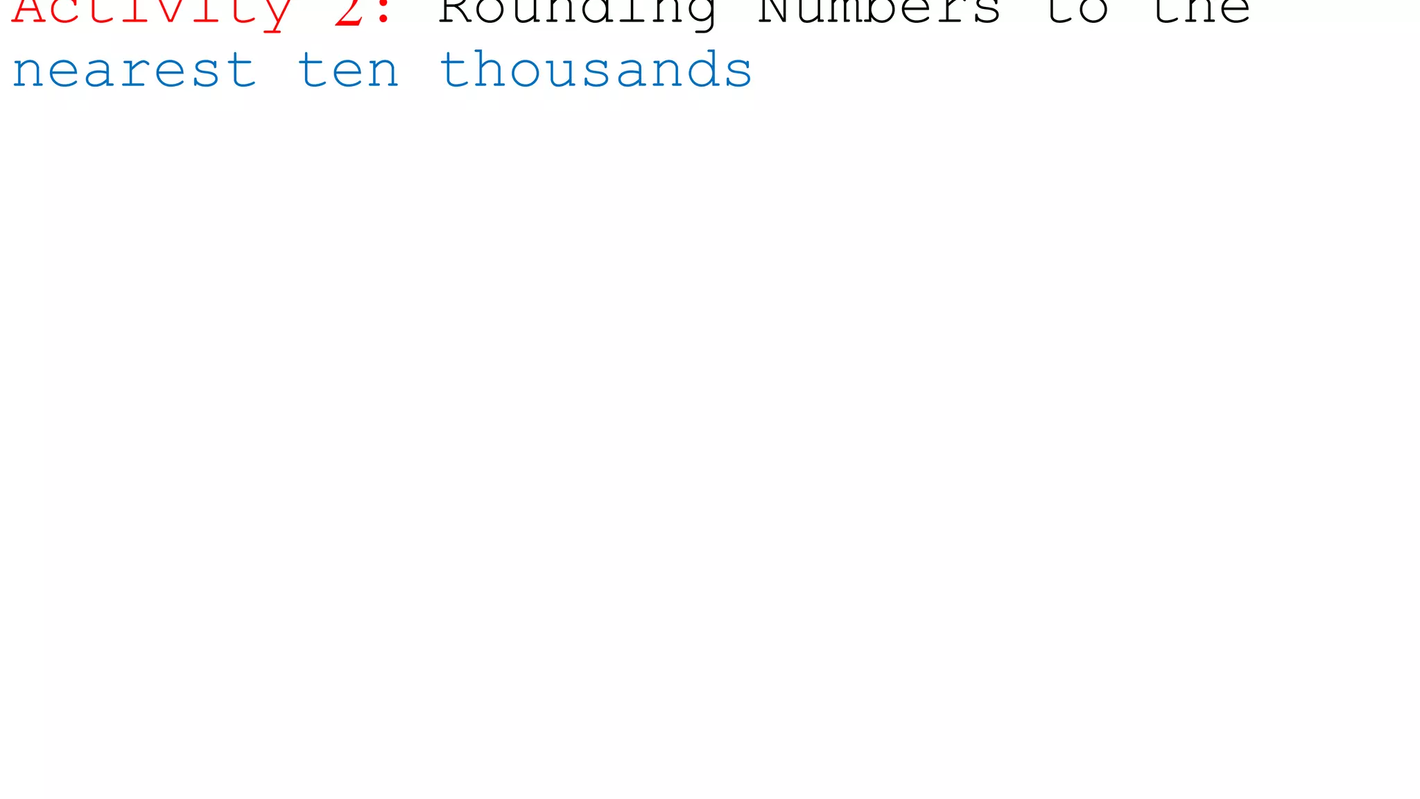 Rounding Numbers (Math 4) | PPTX