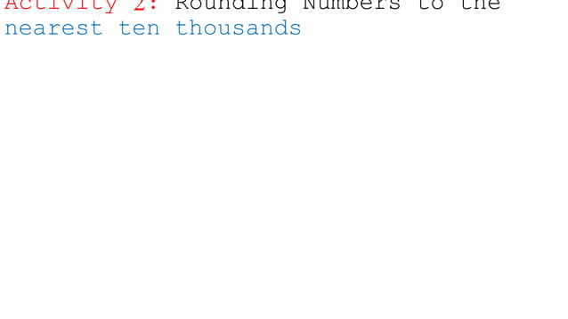 Rounding Numbers (Math 4) | PPTX | Science