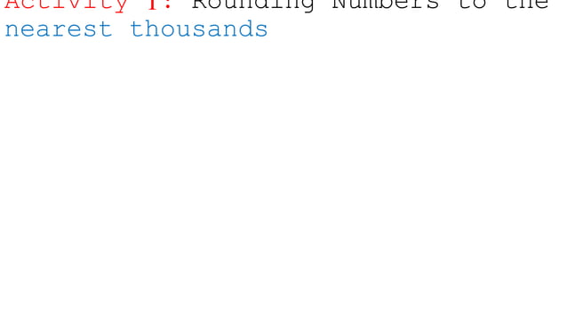 Rounding Numbers (Math 4) | PPTX | Science