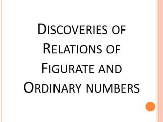 Chapter 3: Figurate Numbers | PPTX