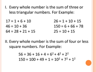 Chapter 3: Figurate Numbers | PPTX