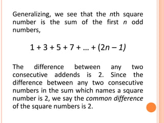 Chapter 3: Figurate Numbers | PPTX