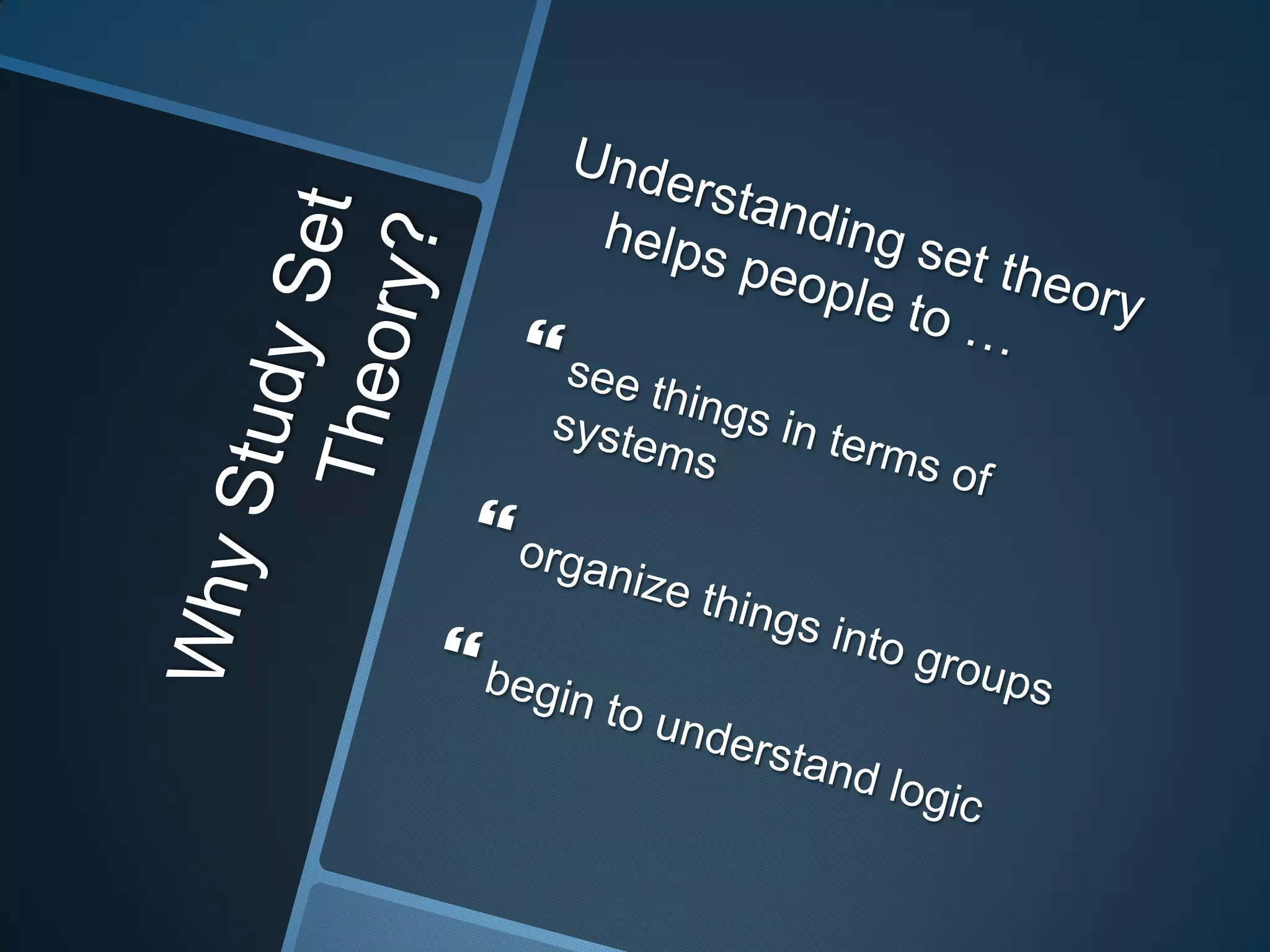 logic and set theory | PPTX