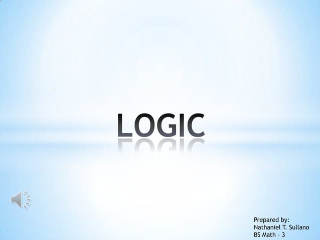 logic and set theory | PPTX | Physics | Science