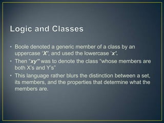 logic and set theory | PPTX