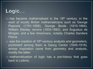 logic and set theory | PPTX