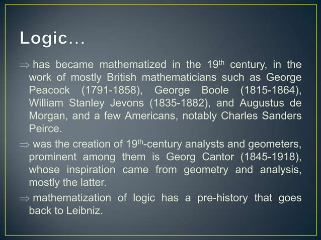 logic and set theory | PPTX | Physics | Science