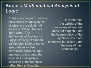 logic and set theory | PPTX